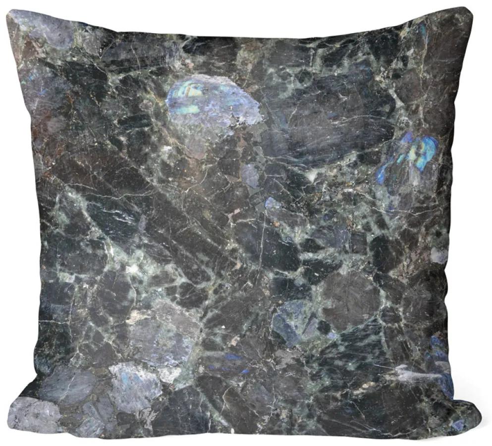Polštář z mikrovlákna Kosmický křišťál - detail povrchu drahého kamene