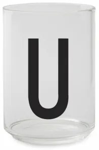 Personal Drinking Glass, písmeno U Design Letters