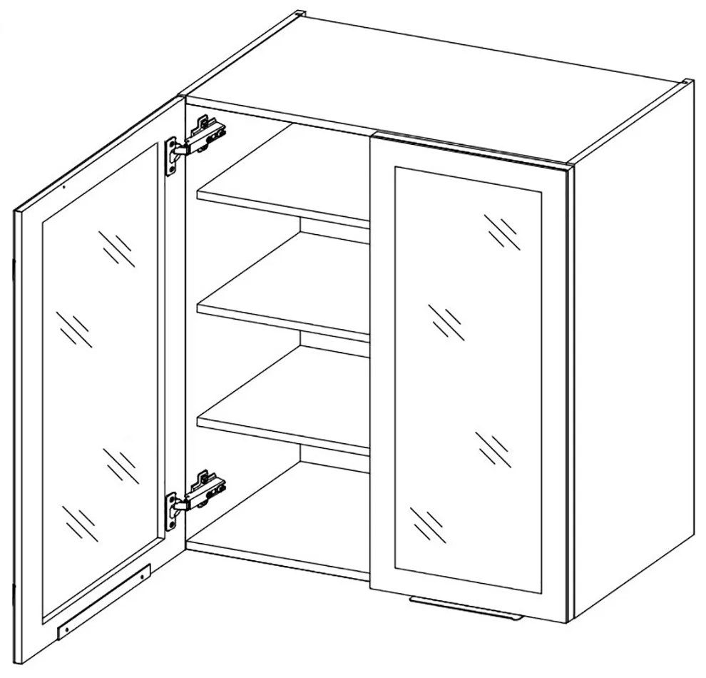 Kuchyňská linka SIENA b | 260 cm | UNI dvířka | PREMIUM BOX | černá