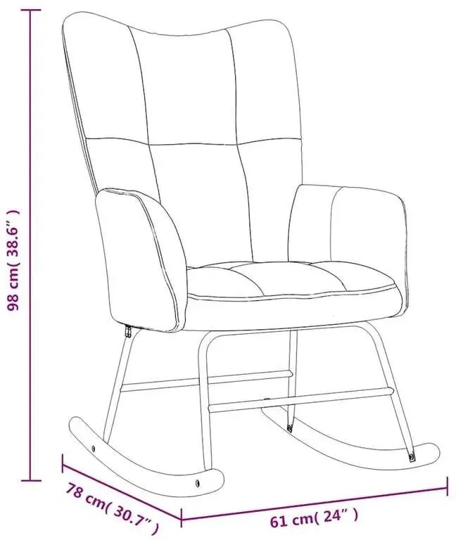 Křeslo ušák, relaxační, houpací, nohy tmavé, látka žlutá, NoBi VASCO