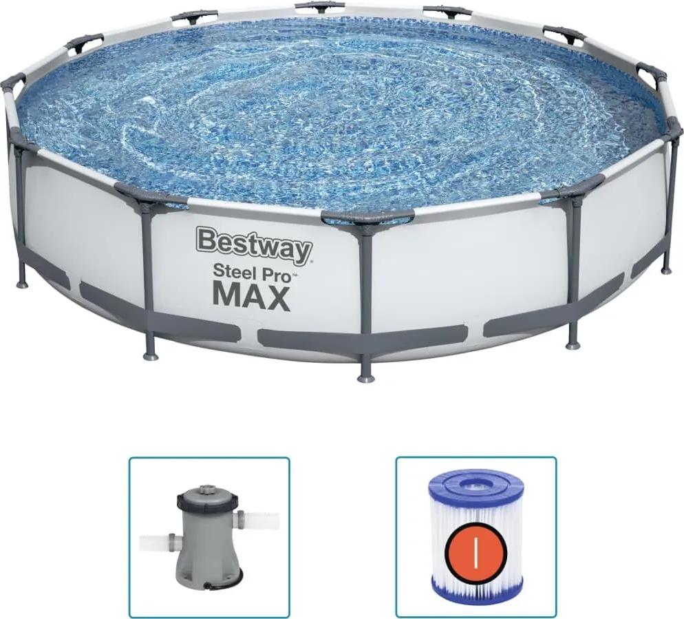 Bestway Bazén Steel Pro MAX s příslušenstvím 366 x 76 cm [3202542]