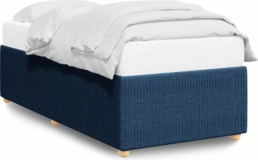 Rám postele bez matrací modrá 100x200 cm textil 3284920
