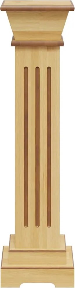 Stojan na květiny čtvercový sloup světlé dřevo 17x17x66 cm MDF 323968