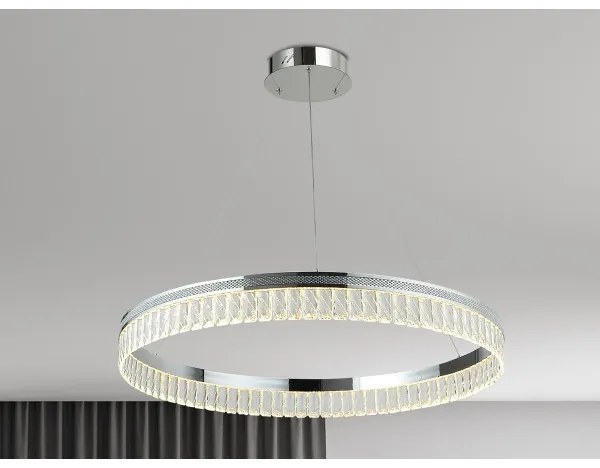 LED Stmívatelný křišťálový lustr na lanku THALIA LED/55W/230V 3000-6000K + DO