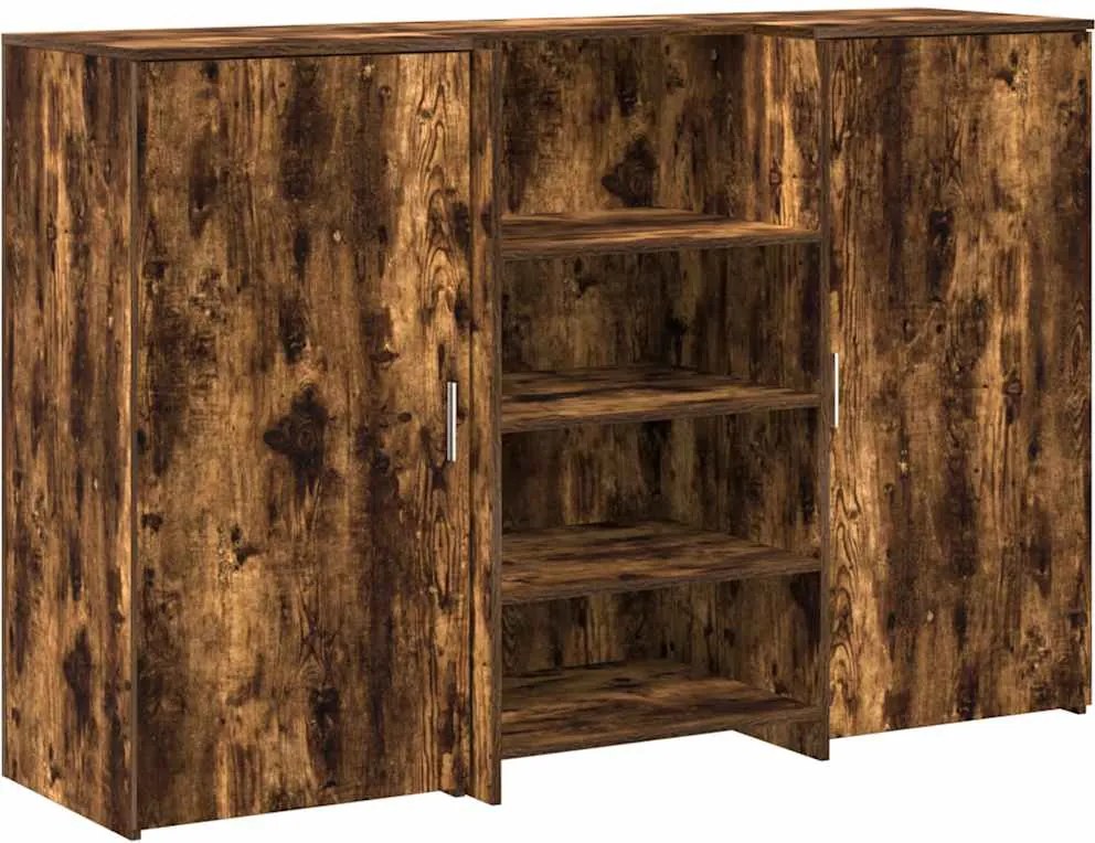 Recepční stůl kouřový dub 155x50x103,5 cm kompozitní dřevo 3324200