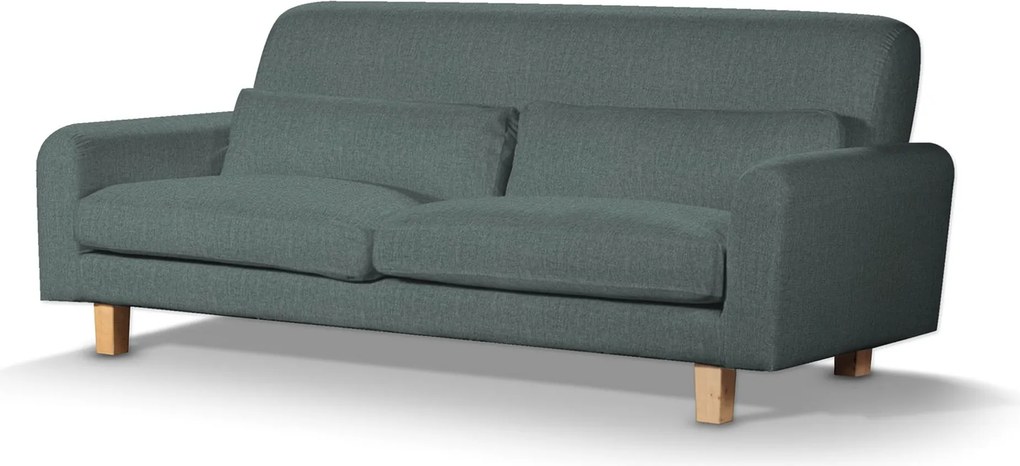 Potah na pohovku IKEA Nikkala krátký barva modrá látka pletený vzor