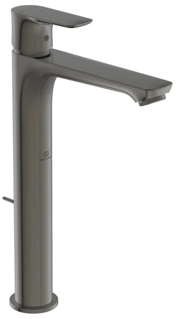 Ideal Standard Connect Air - Umyvadlová baterie Slim s výpustí, BlueStart, Magnetic Grey A7026A5