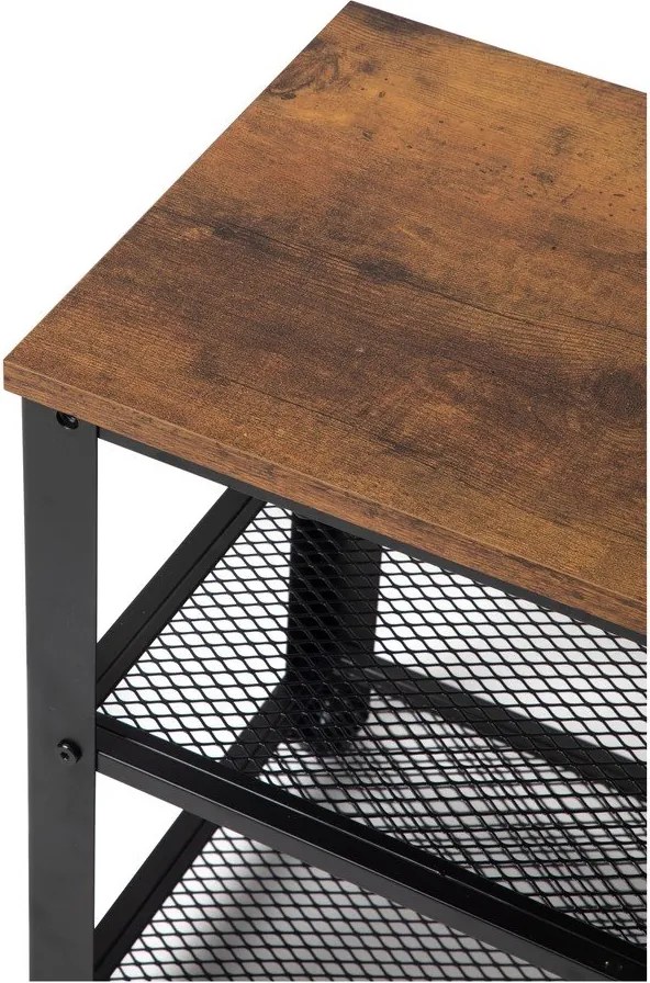 Černý ocelový botník 80x45x30 cm Arne – Bonami Essentials