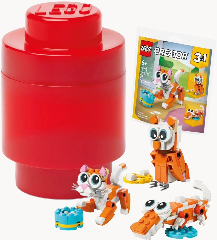 Dětský úložný box a sada mini hraček Creator, 2 díly