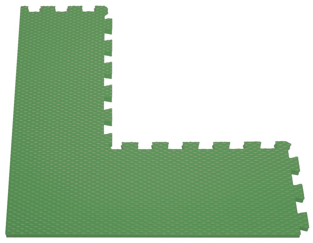 Okrajové díly k podlahám Minideckfloor Barva: 60 Zelená, Díl: Krajový