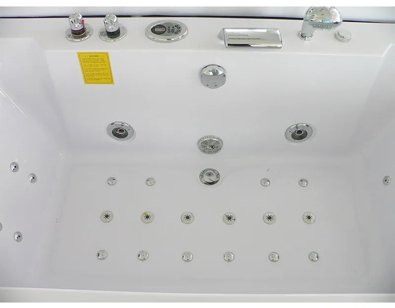 BPS-koupelny Hydromasážní vana HYD-LE659 180×90 bez ohřevu vody