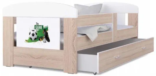 Dětská postel 160 x 80 cm FILIP BOROVICE vzor FOTBAL Rozměry postele: 160x80 cm