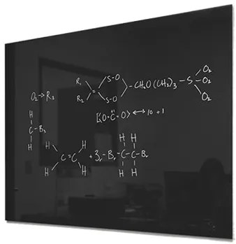 Toptabule.sk  Skleněná magnetická tabule – černá 80x60 cm