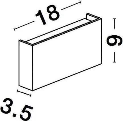 NV 9262111 Venkovní nástěnné svítidlo MILE bílý hliník a sklo LED 2x5W 3000K 100-240V 102st. IP54 světlo nahoru a dolů - NOVA LUCE