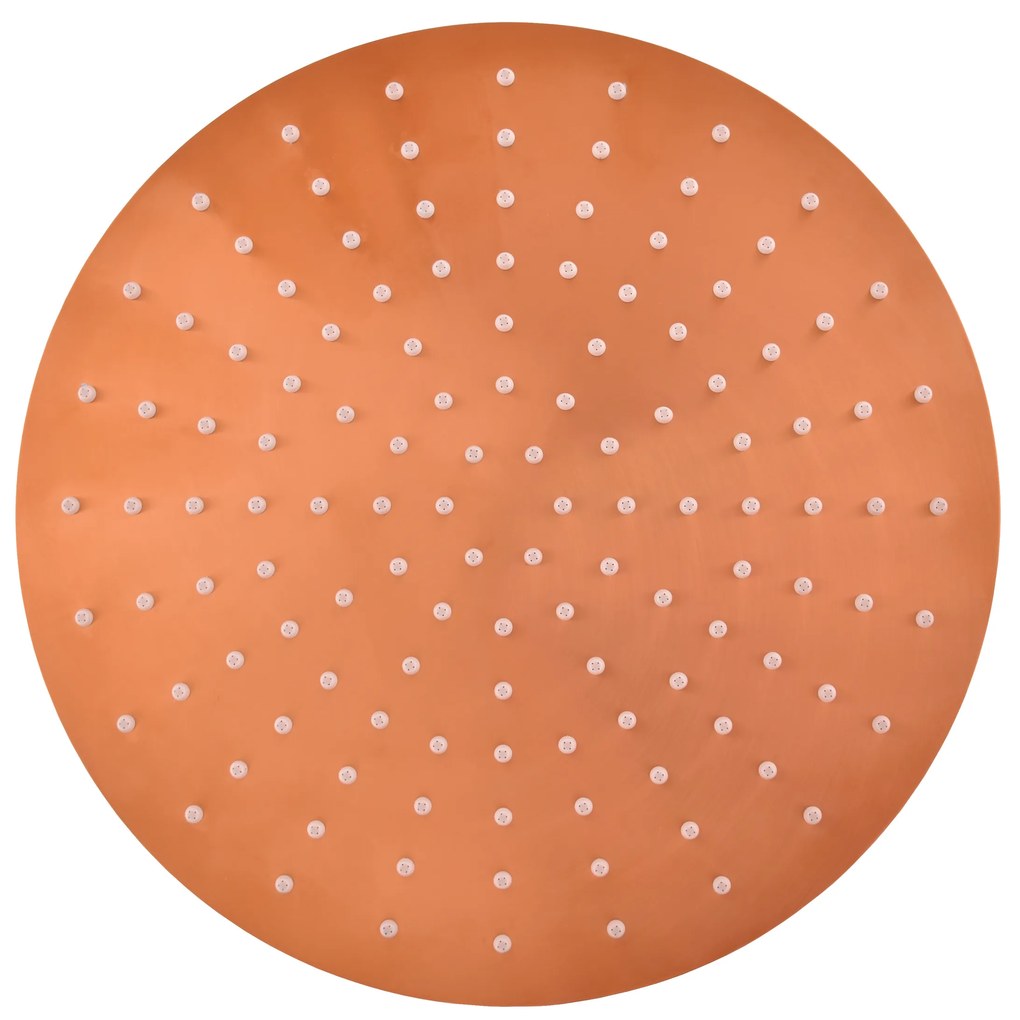 Slezák - RAV Hlavová sprcha kulatá kovová ø 30 cm s 4-otvorovými tryskami - KS0001/4ZRK, Růžové zlato kartáčovaná