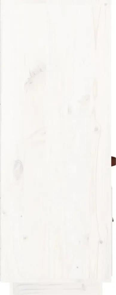 vidaXL Skříň highboard 34x40x108,5 cm masivní borové dřevo [820153] Barva: Černá