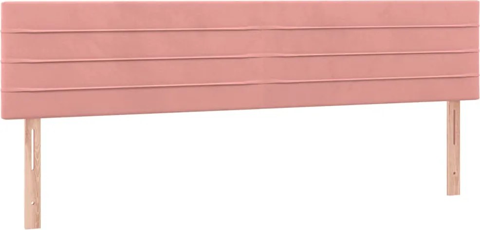 Box spring postel s matrací růžová 120x190 cm samet 3270480