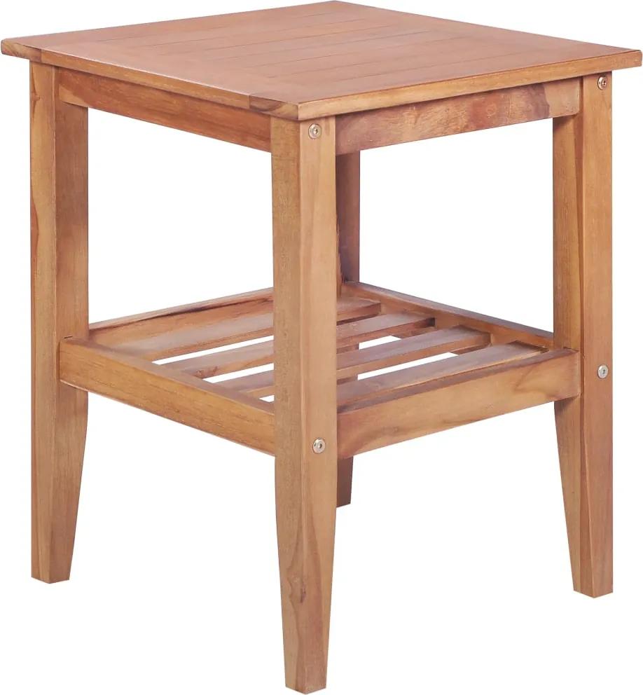 Konferenční stolek - čtvercový - masivní teak | 40x40x50 cm