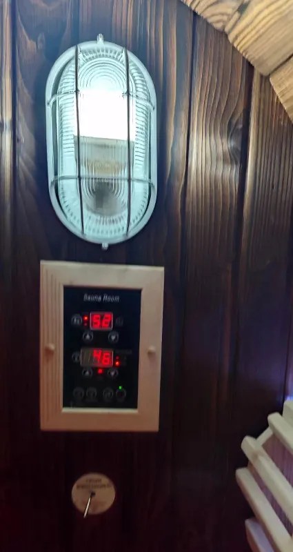 BPS-koupelny Zahradní kombinovaná sudová sauna 2v1 - Infrasauna + finská sauna 180x200, 4-6 osob