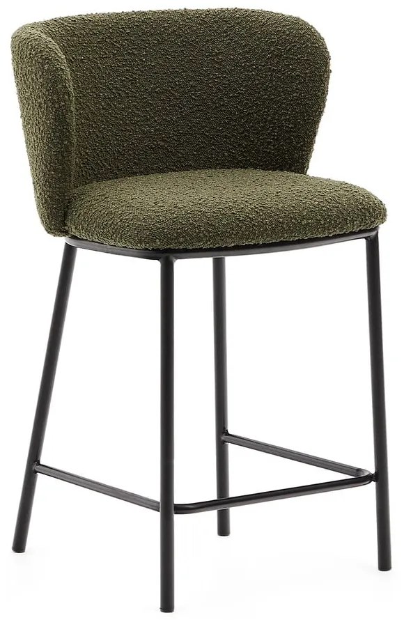 Zelená barová židle (výška sedáku 65 cm) Ciselia – Kave Home