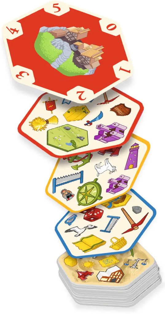 ASMODEE Hra postřehová Dobble Catan CZ *SPOLEČENSKÉ HRY* asdobcat08m