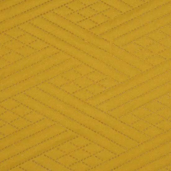 Žlutý moderní přehoz s geometrickým vzorem Šířka: 170 cm | Délka: 210 cm