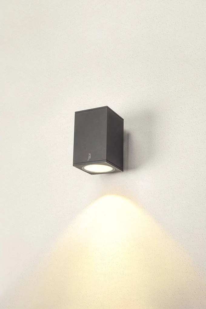 LA 1003437 ENOLA SQUARE L single Outdoor, nástěnné LED svítidlo, antracitové, CCT 3000/4000K - BIG WHITE (SLV)