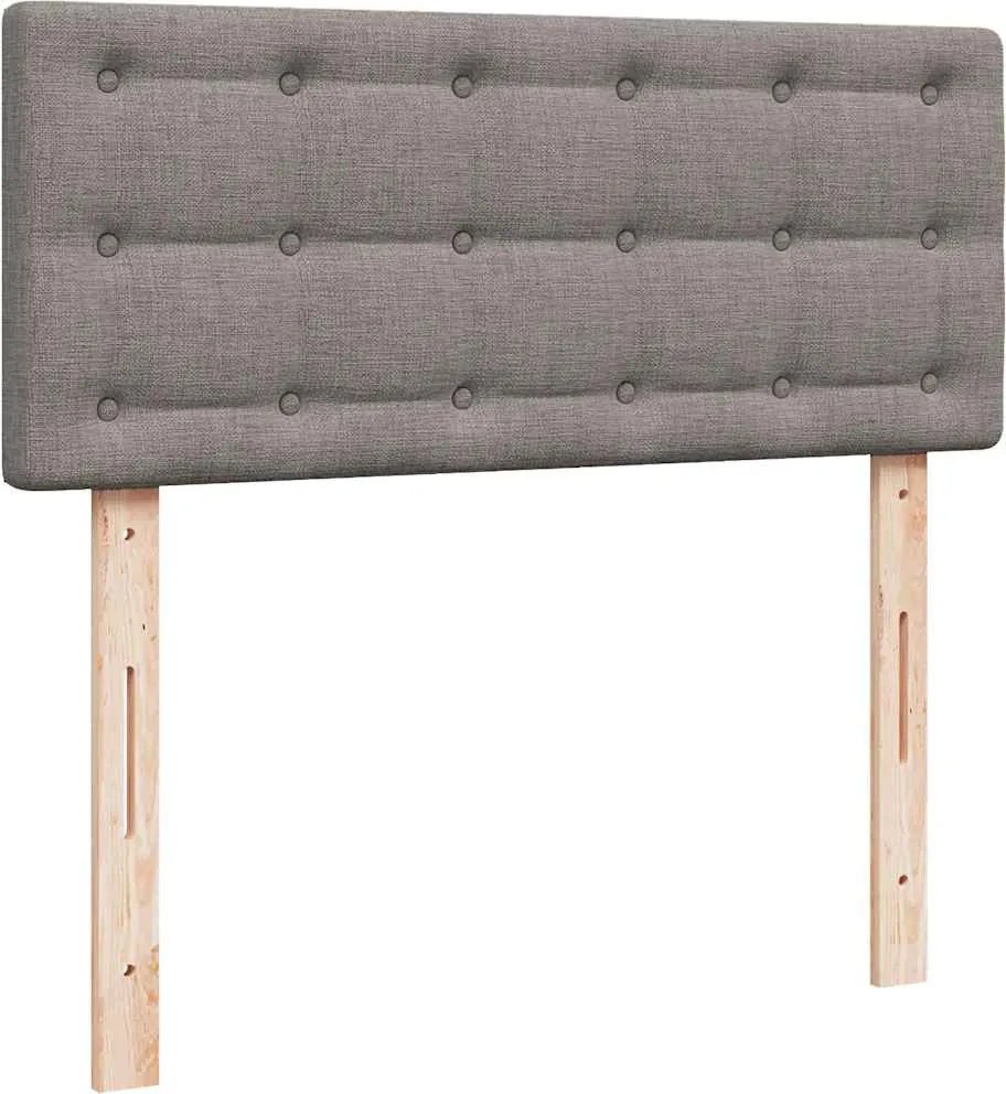 Box spring postel s matrací taupe 120x190 cm textil 3287413