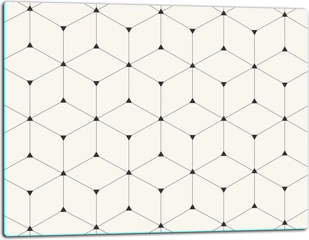Skleněná Deska Na Krájení 52x40 Mozaika Tvrzené Sklo 7v1