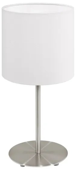 Eglo 54744 - Stolní lampa ANADIA 1xE14/40W/230V bílá/matný chrom