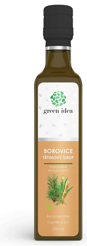 Green idea Borovicový sirup - třtinový 250 ml