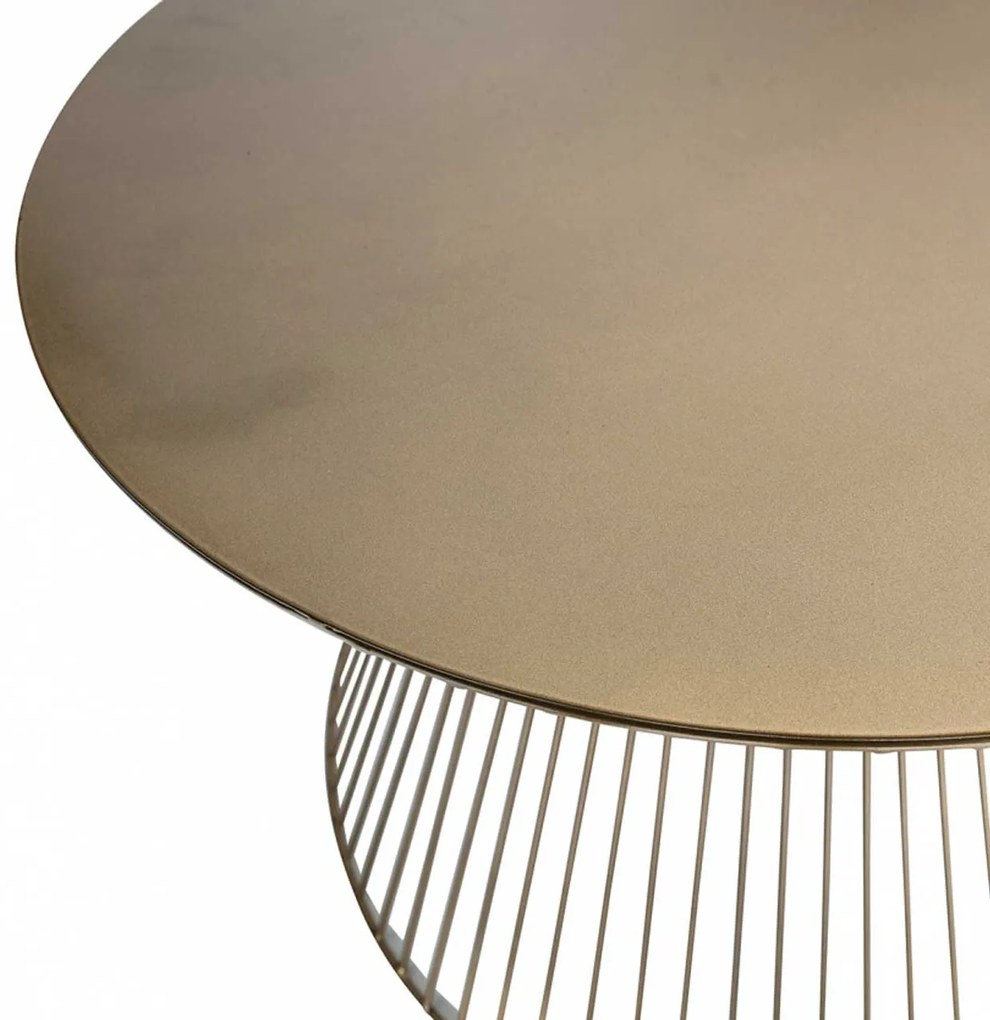 Zlatý Kovový konferenční stolek Suus – 46 × 35 × 35 cm 46 × 35 × 35 cm WOOOD