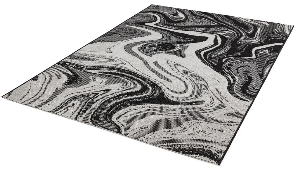 Tribeca Design Kusový koberec Granton Black Marble Rozměry: 200x290 cm