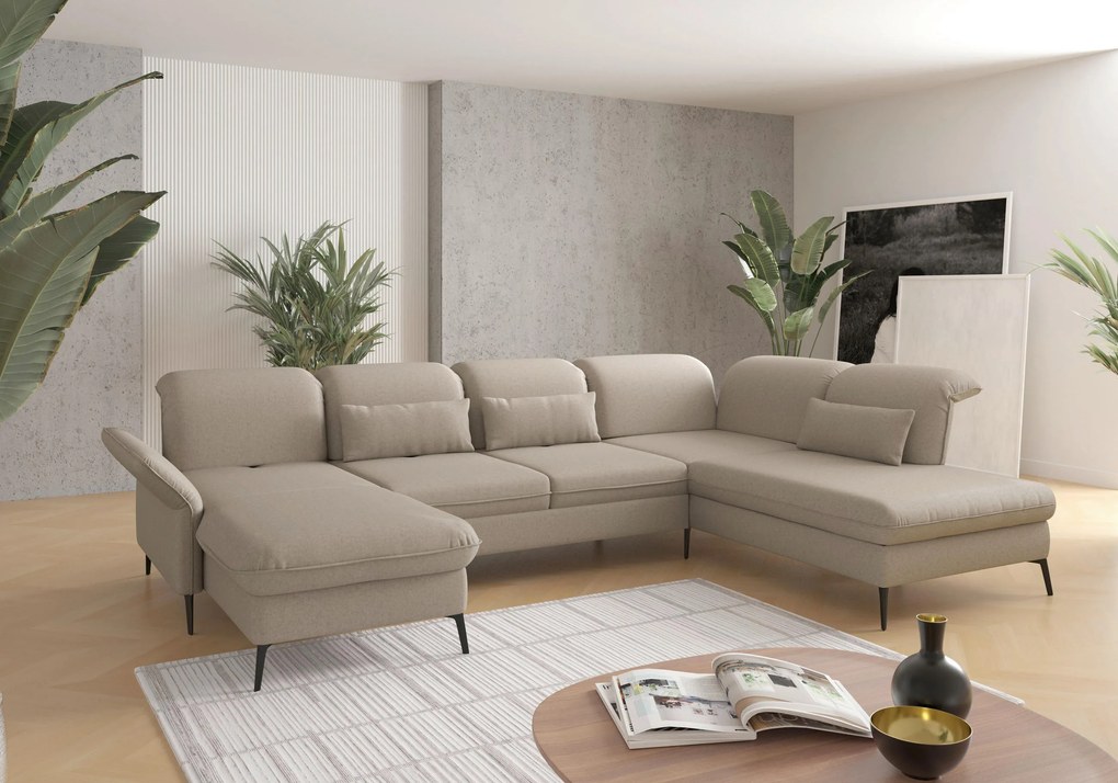 XXXLutz SEDACÍ SOUPRAVA, textil, šedohnědá Sit & More - Sedací soupravy - 00014401181F