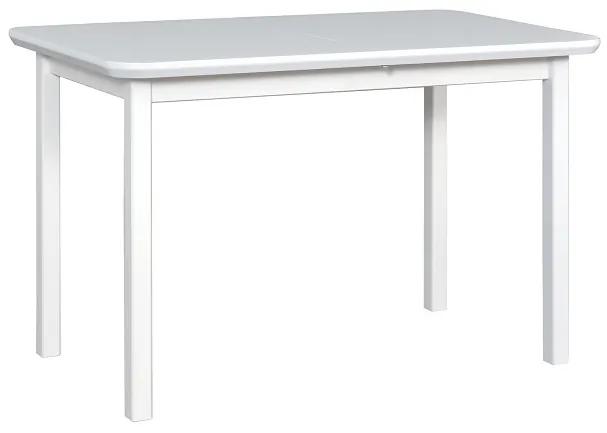 Jídelní stůl Miro Zvolte barvu nožek: Bílá, Barva horní desky stolu (dýha): Kaštan