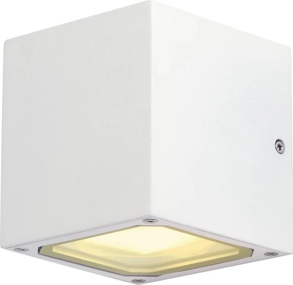 LA 232531 Venkovní svítidlo SITRA CUBE nástěnná bílá 230V GX53 2x9W IP44 - BIG WHITE (SLV)