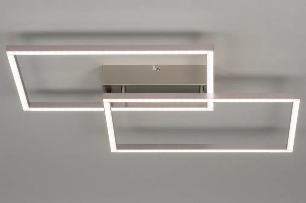 Stropní stmívatelné designové LED svítidlo do obýváku York Quadro