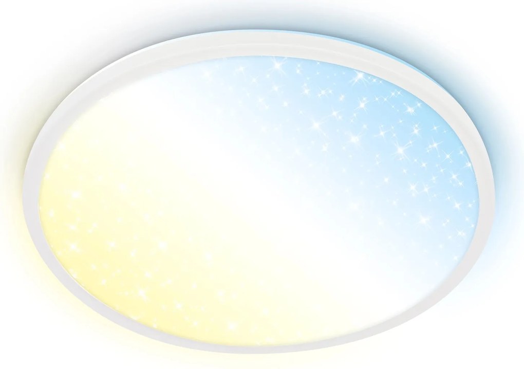 Brilo LED stropní svítidlo Slim bílá 22W, 3600lm, 3000-6500K, pr. 37,5 x 3,3 cm