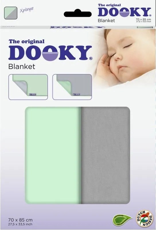 Dooky deka Blanket Mint/Grey