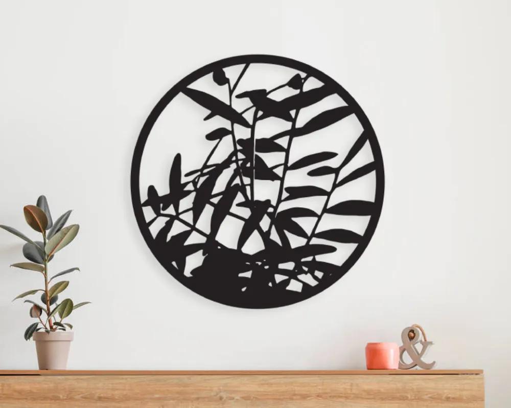 Dřevěný abstraktní obraz - Květiny - na stěnu od 2opice.cz Materiál: DUB SONOMA, Velikost (mm): 500 x 500