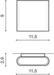 AZZ AZ2180 LED Venkovní nástěnné svítidlo Azzardo Cremona S dark grey AZ2180 6W 340lm 3000K IP54 11,5cm tmavě šedé - AZZARDO