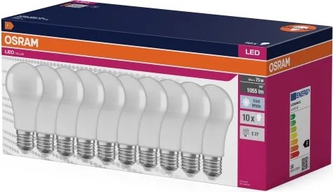 SADA 10x LED Žárovka CLASSIC A75 E27/10W/230V 4000K - Osram