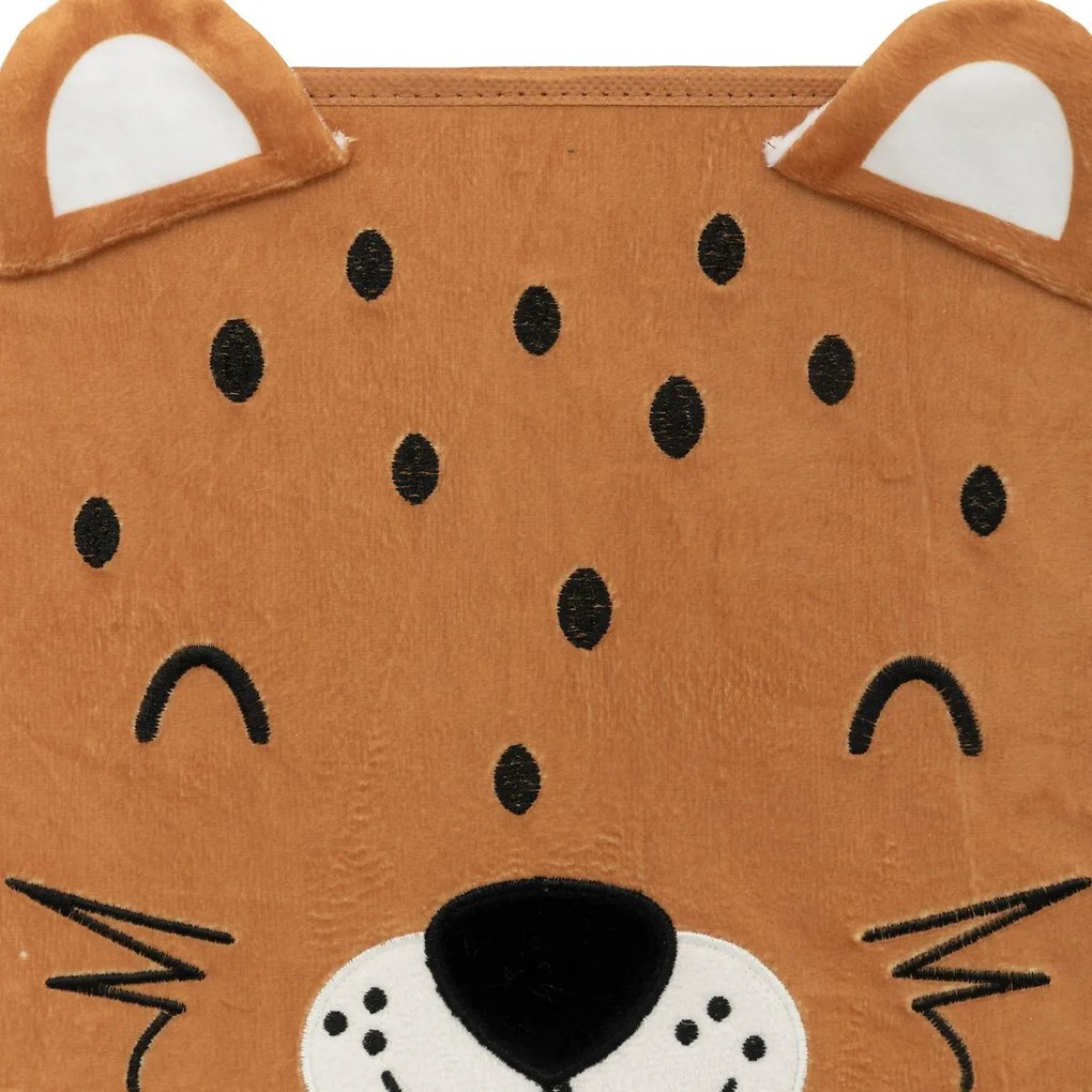 Dětský úložný box Leopard hnědý