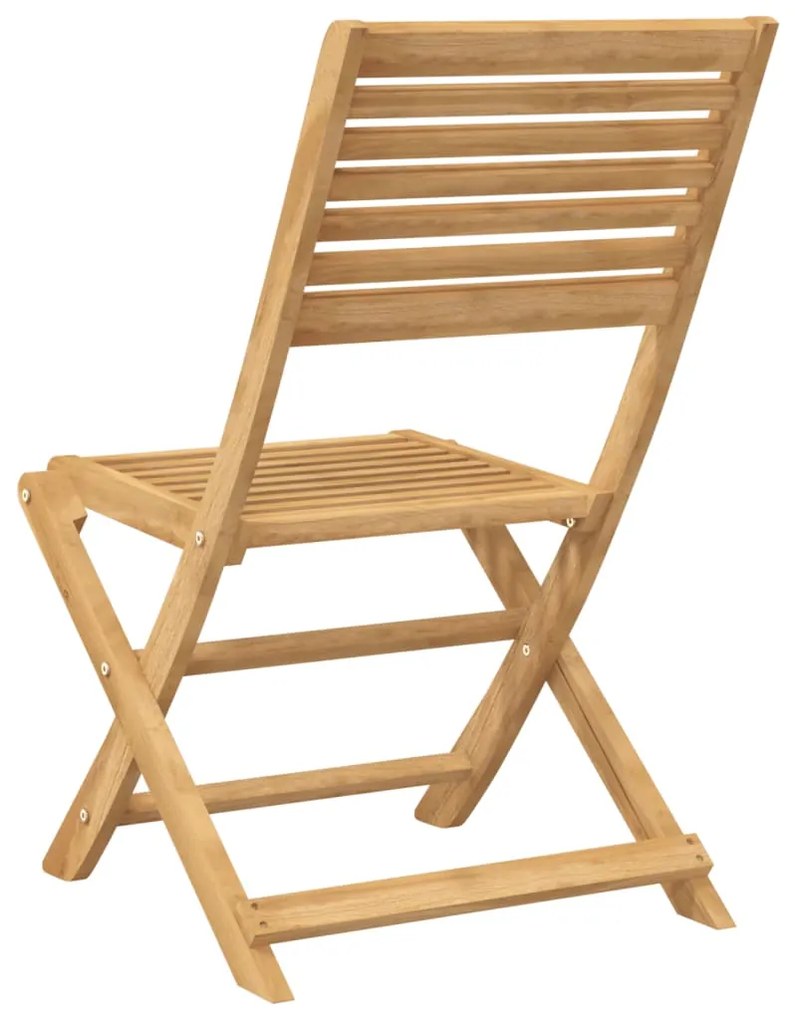 Skládací zahradní židle 4 ks 48,5 x 61,5 x 87 cm masivní akácie - Default Title