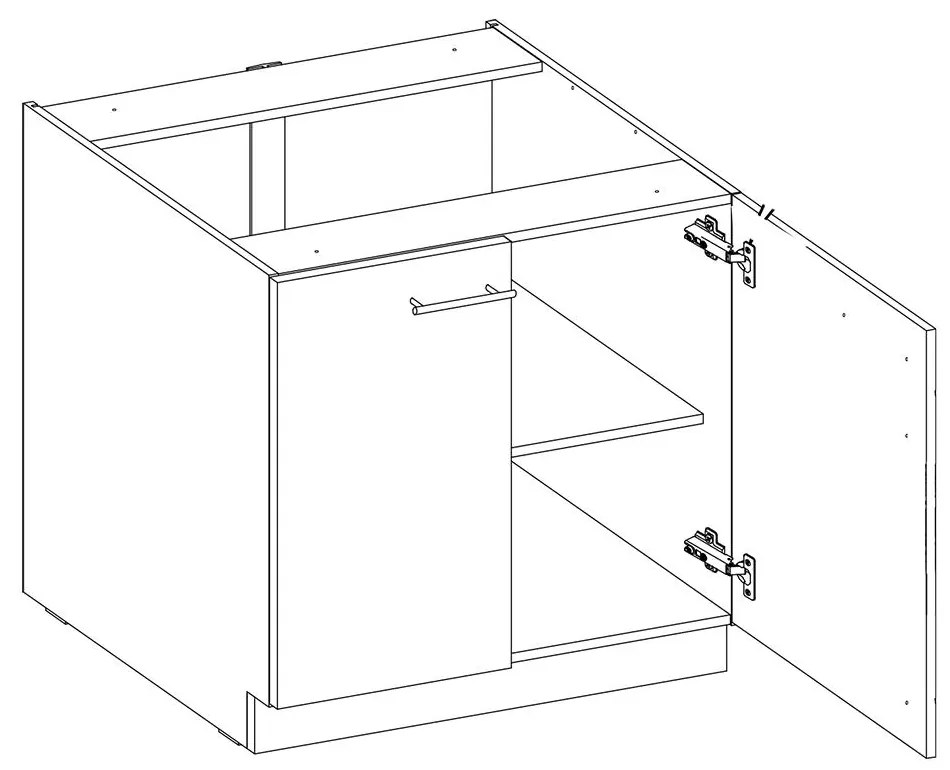 Kuchyňská linka EKO WHITE | ve tvaru L | 309x229 | bílá mat