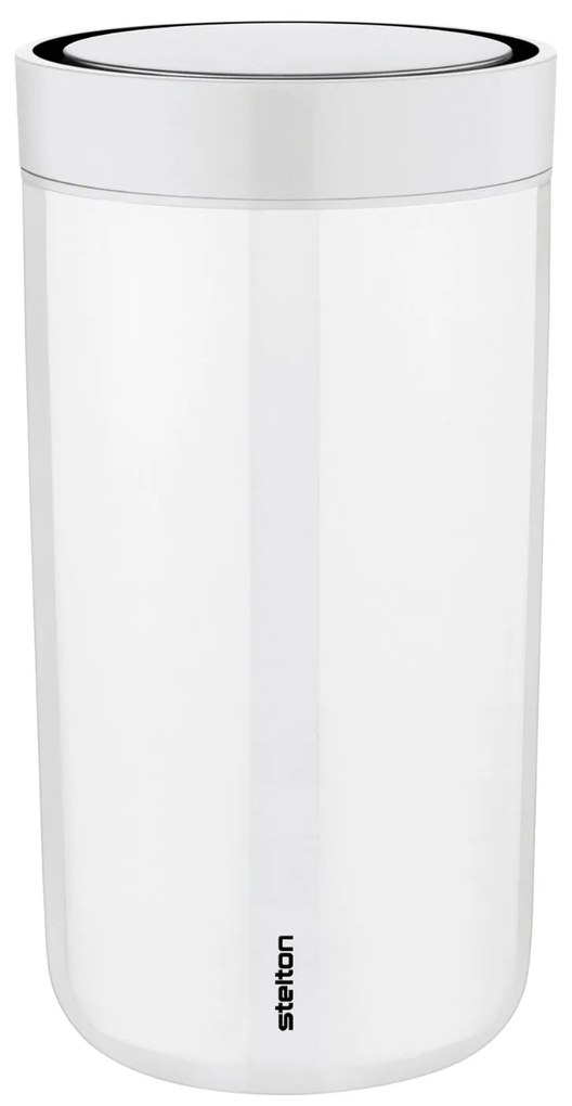 Stelton Nerezový termohrnek To Go Click Chalk 200 ml, bílá barva, kov, plast