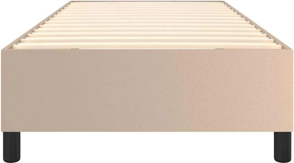Rám postele s boxspringem cappuccino 100x200 cm umělá kůže 3121034