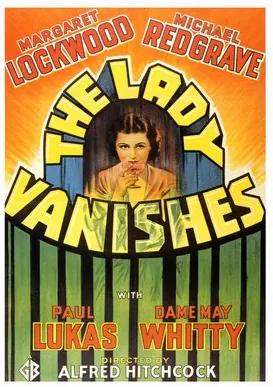 Plakát Zmizení staré dámy, Hitchcock, 1938, 30x40cm