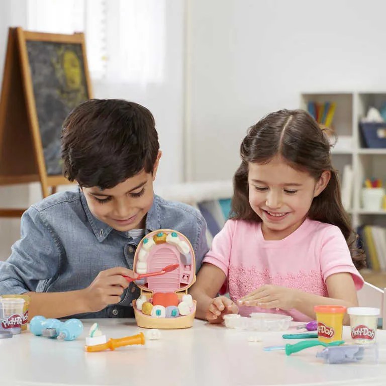 HASBRO PLAY-DOH Zubař Doktor Drill and Fill set modelína s nástroji 14f1259