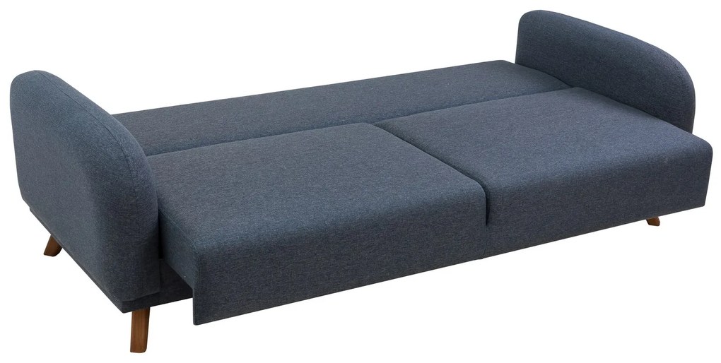Hanah Home Třímístná pohovka HERA tmavě modrá 237 cm